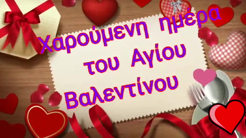 Χαρούμενη ημέρα του Αγίου Βαλεντίνου!